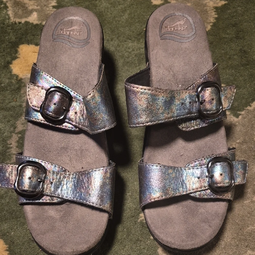 Dansko | Shoes | Dansko Metallic Buckle Sandals | Poshmark